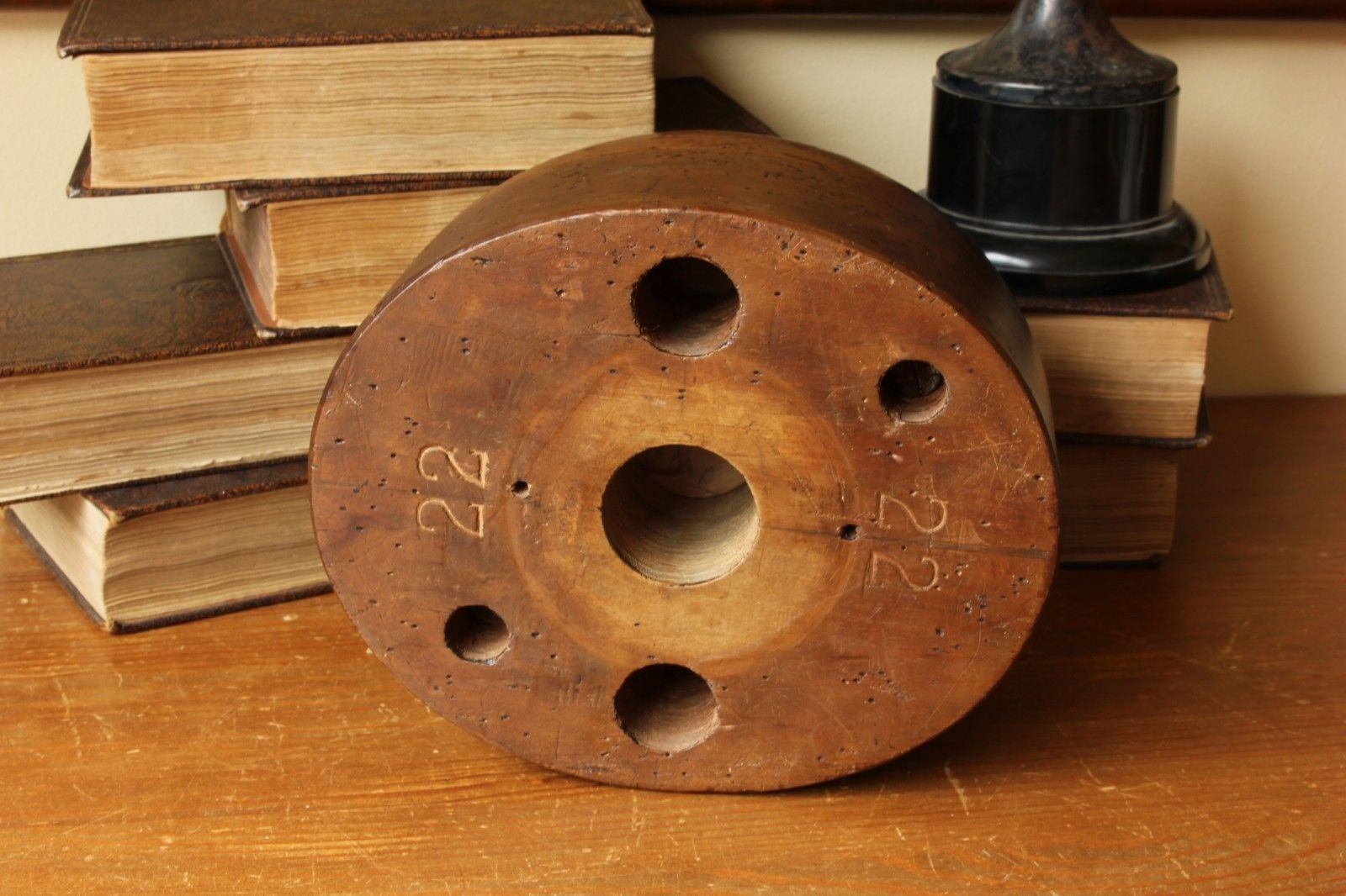 Milliners Wooden Hat Block. Shop Display Prop Original.